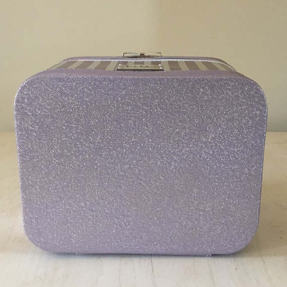 Nicole Miller | Bags | Purple And Silver Makeup Case | Poshmark